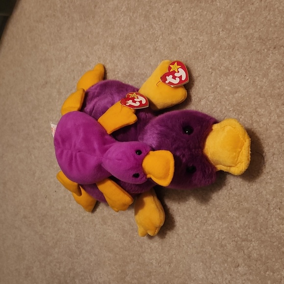 Ty | Toys | Patti The Platypus Beanie Baby And Buddy Bundle | Poshmark